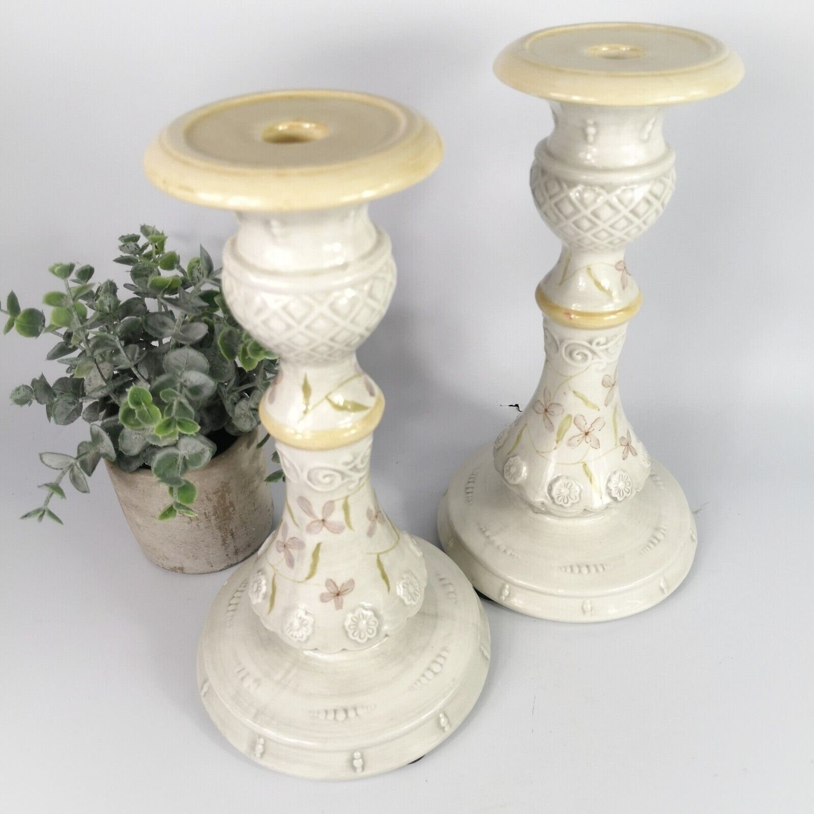 Pair of Tracy Porter 10.5 Large Cinderella Candle Sticks Hand Painted ...