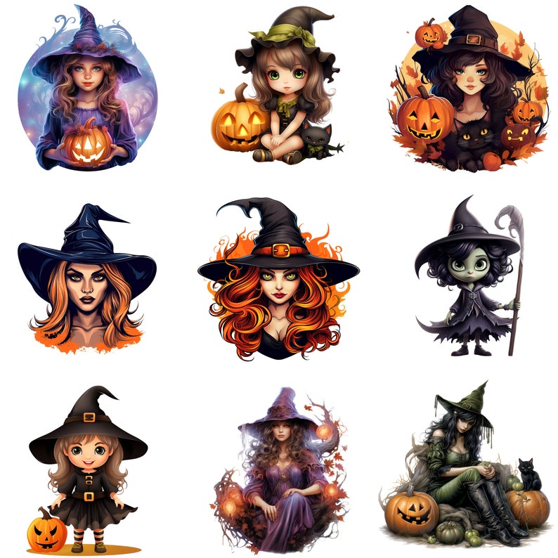 Witchy SVG, Witch Clipart, Halloween Clipart, Wicked Witch, Book of ...
