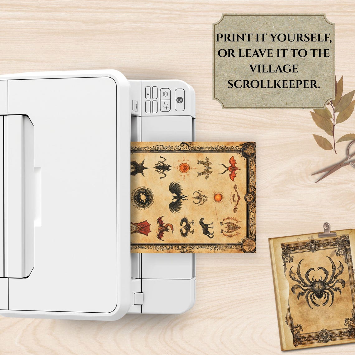Codex Bestiary Journal Pages, Monster Scrapbook Sheets, BOS Grimoire ...