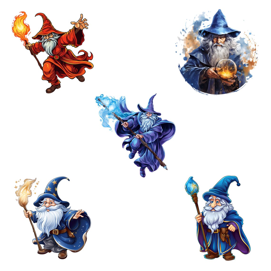 Magic Wizard SVG Magical SVG Wizard Clipart Mystical SVG - Etsy