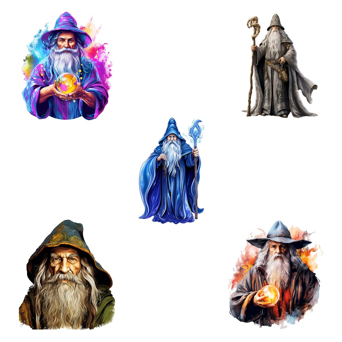Magic Wizard SVG Magical SVG Wizard Clipart Mystical SVG - Etsy