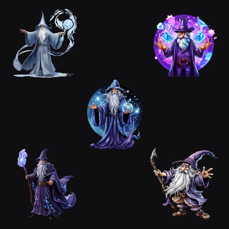 Magic Wizard SVG Magical SVG Wizard Clipart Mystical SVG - Etsy