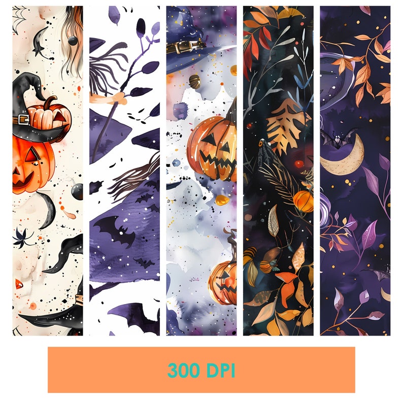 30 Witch Printable Paper, Seamless, Wicca Junk Journal, Digital ...