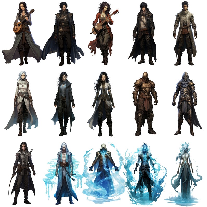 Dnd Character Art Dnd SVG PNG Personalise Your Dnd Character - Etsy ...