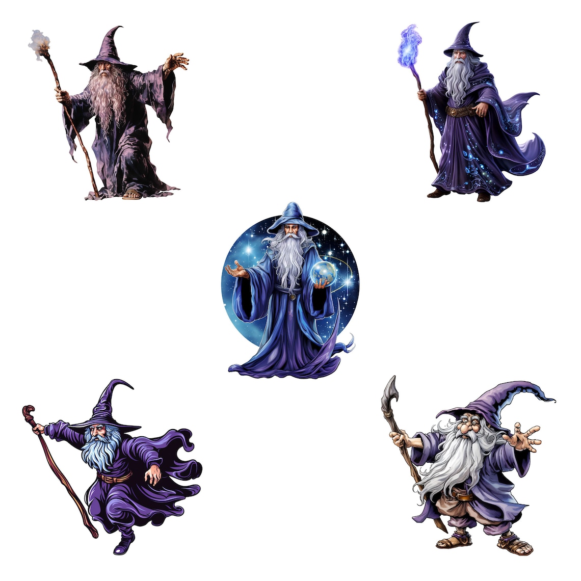 Magic Wizard SVG Magical SVG Wizard Clipart Mystical SVG - Etsy