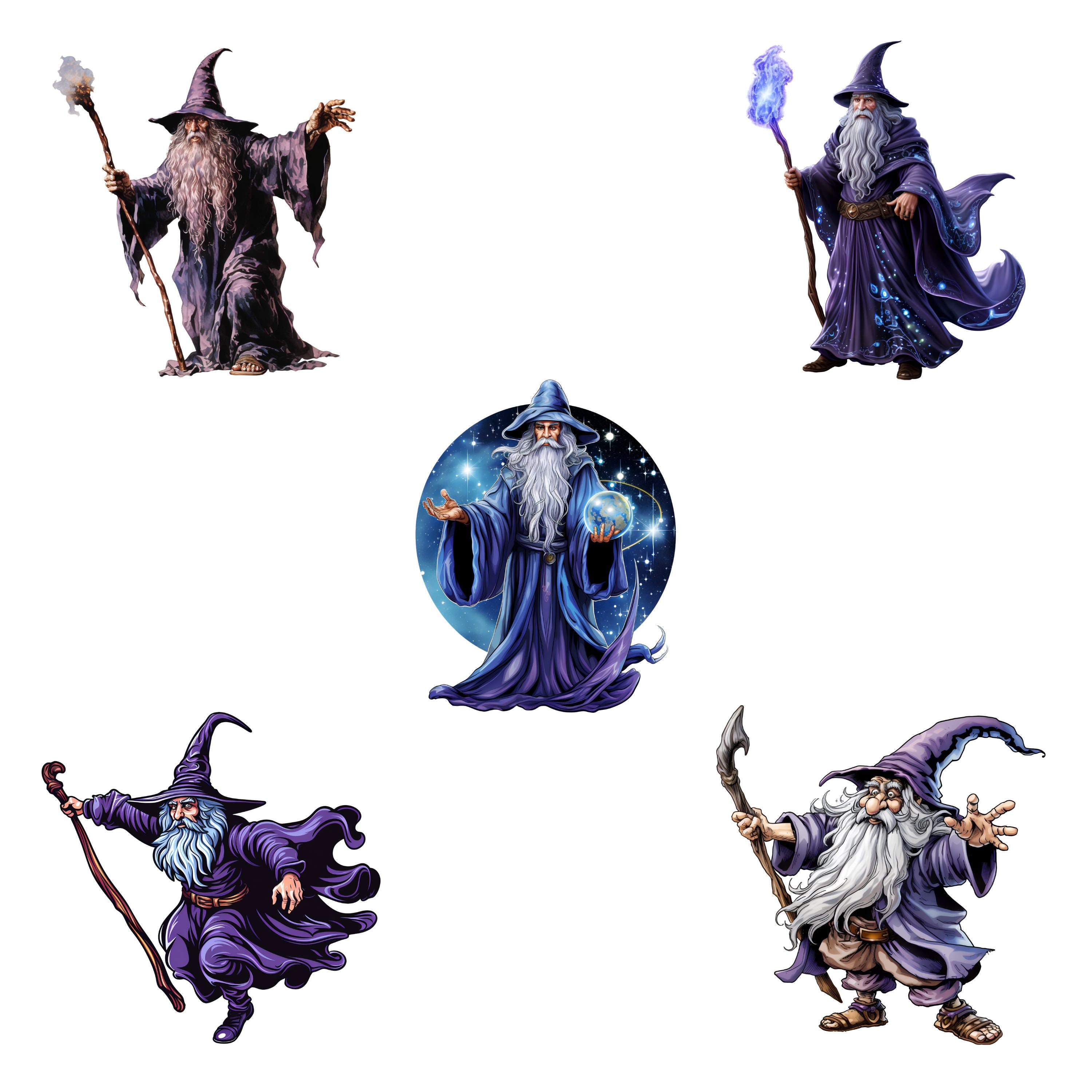 Magic Wizard SVG Magical SVG Wizard Clipart Mystical SVG - Etsy