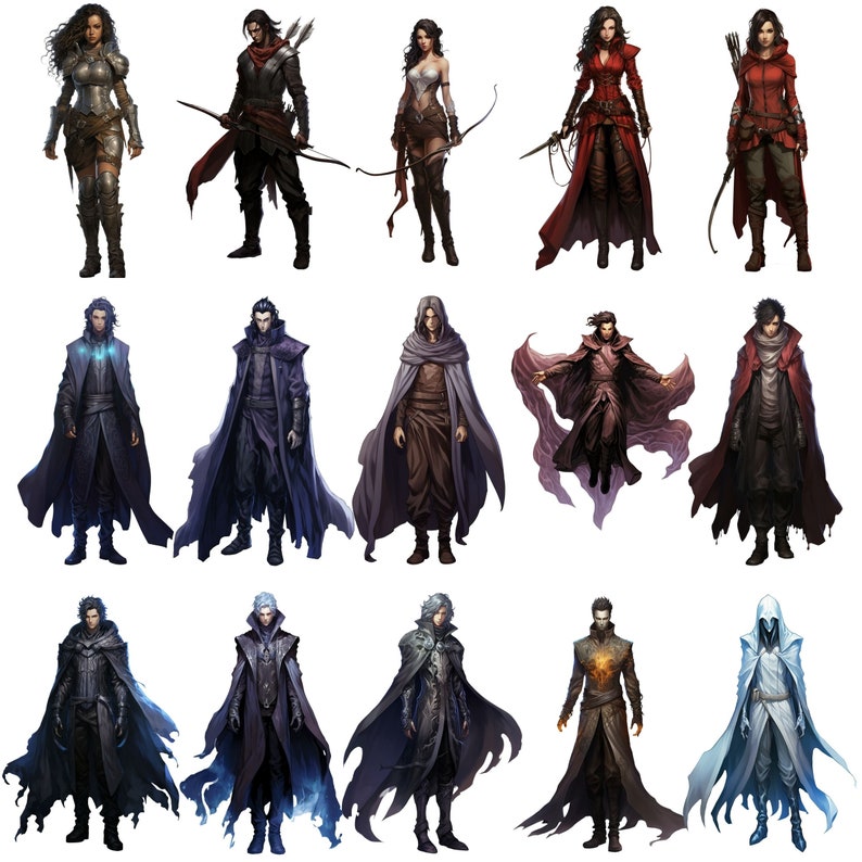 Dnd Character Art, Dnd SVG PNG, Personalise Your Dnd Character Sheet ...