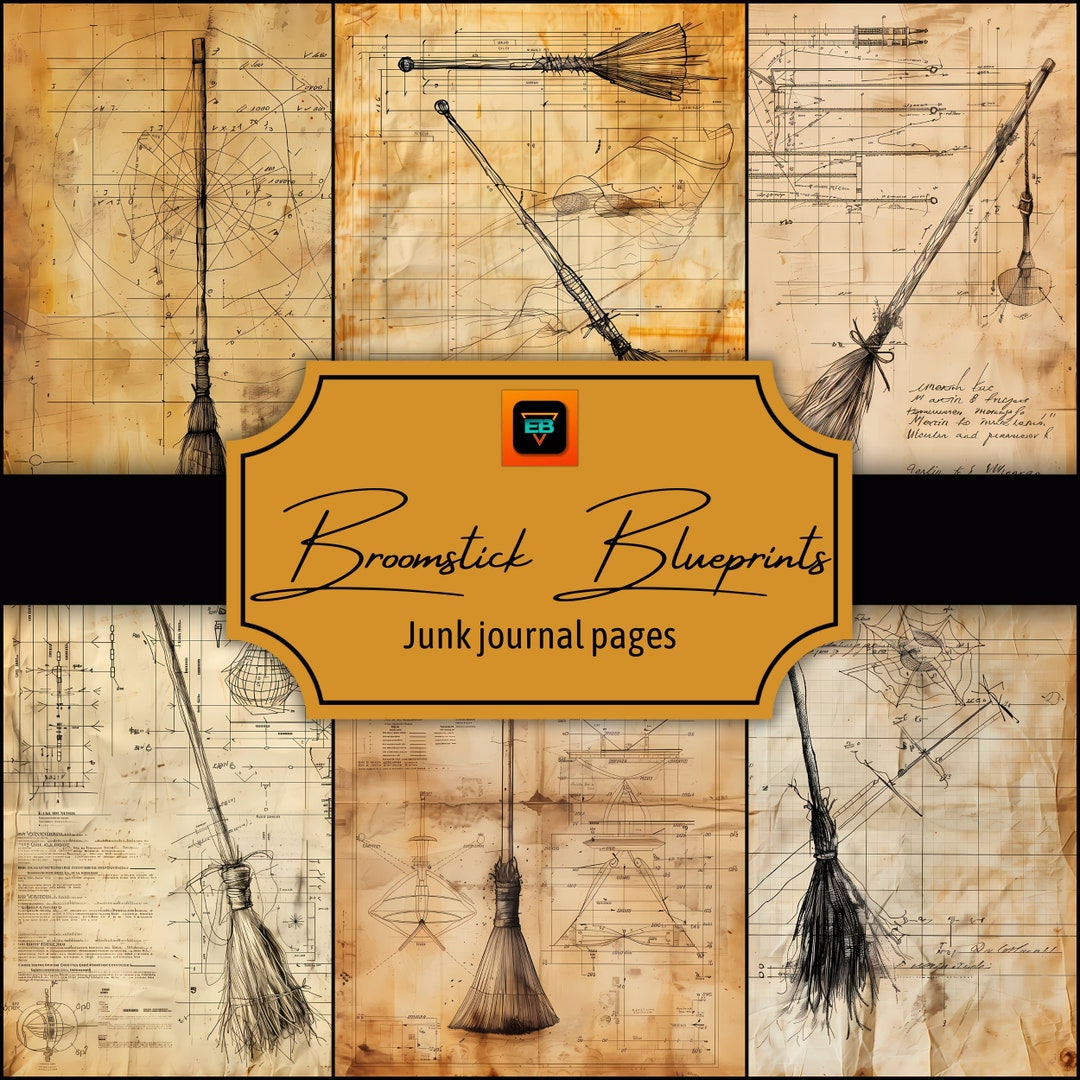 Witchcraft Junk Journal Pages, Grimoire Scrapbook Paper Kit, Witch ...