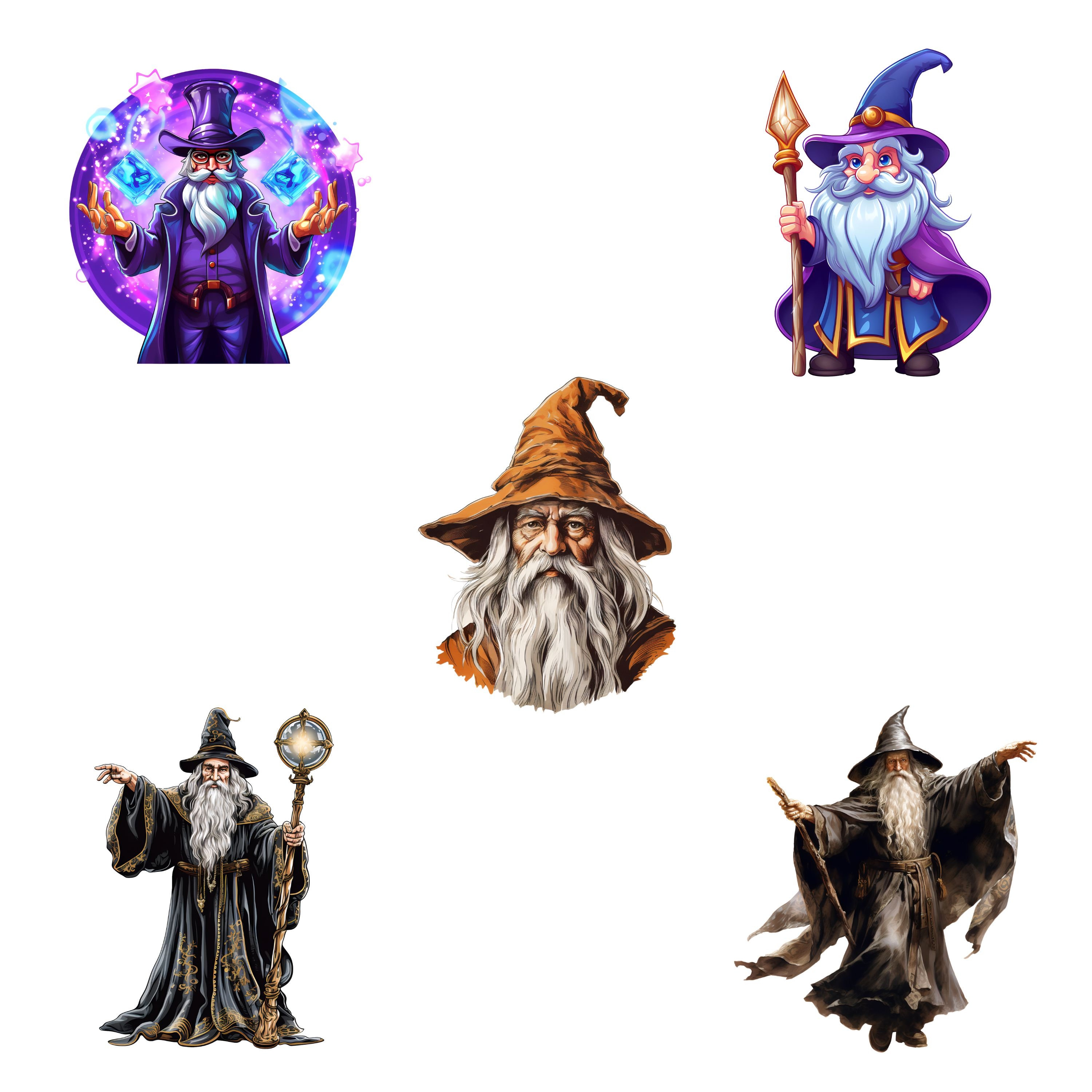 Magic Wizard SVG Magical SVG Wizard Clipart Mystical SVG - Etsy