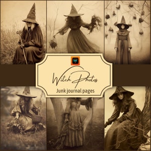 Witch Junk Journal Kit, Witchy Scrapbook Pages, Wicca Crafting Ephemera ...