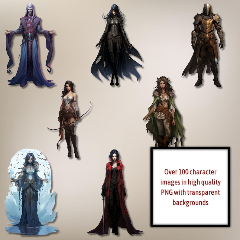 Dnd Character Art, Dnd PNG, Personalise Your Dnd Character Sheet ...