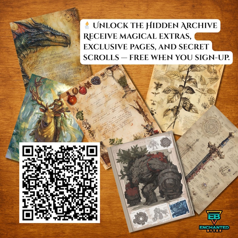Fantasy Elf Art, Fantasy Scrapbook Pages, Grimoire Printable Sheets ...