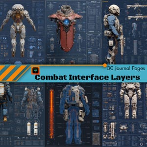 Sci-fi Power Armour Blueprints, TTRPG Handout, Cosplay Prop, Science ...