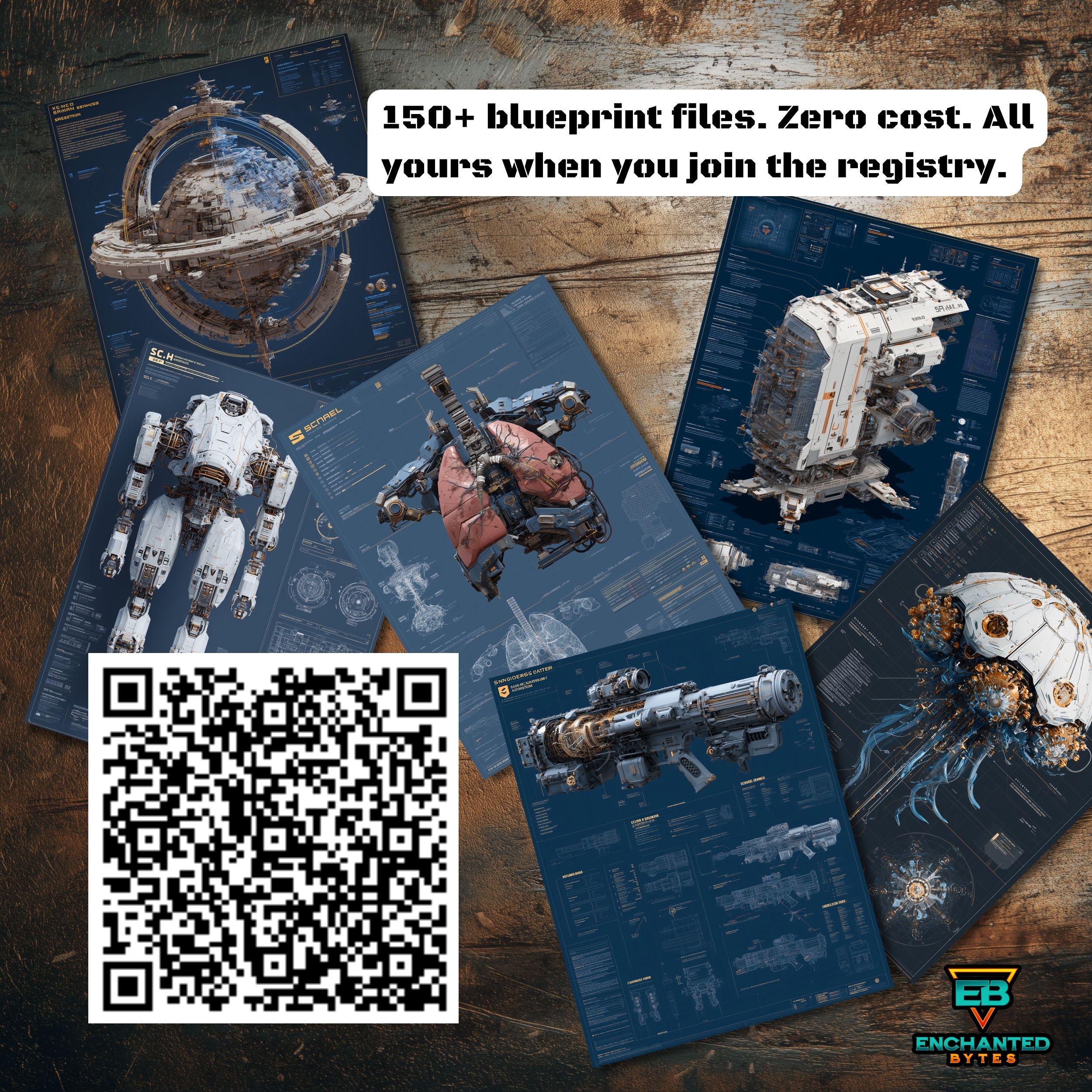 Sci-fi Vehicles Blueprints, TTRPG Handout, Cosplay Prop, Science ...