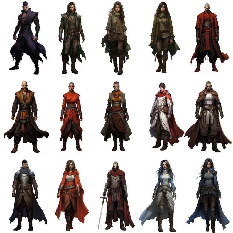 Arte de personajes DnD, DnD SVG PNG, personalice su hoja de personajes DnD, regalos de Dungeon ...