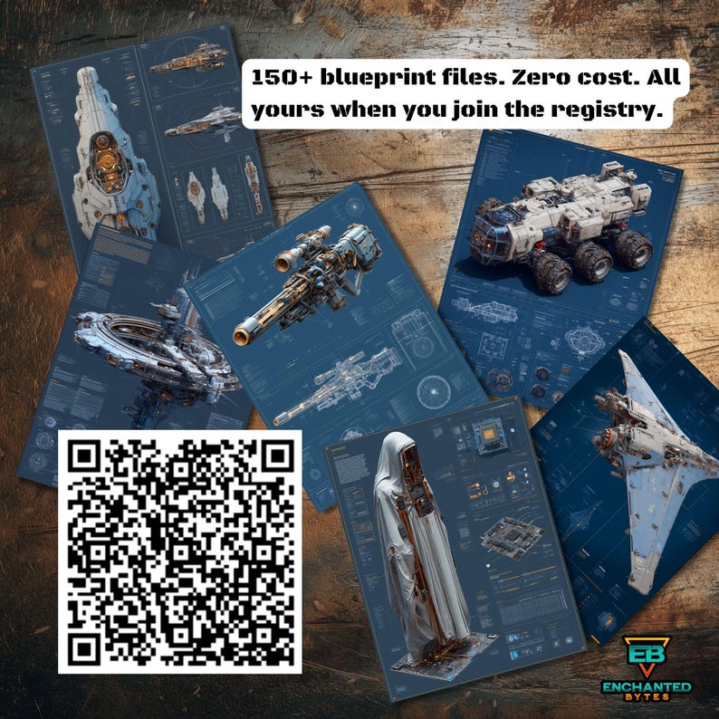 Sci-fi Spaceship Blueprints, TTRPG Handout, Cosplay Prop, Science ...