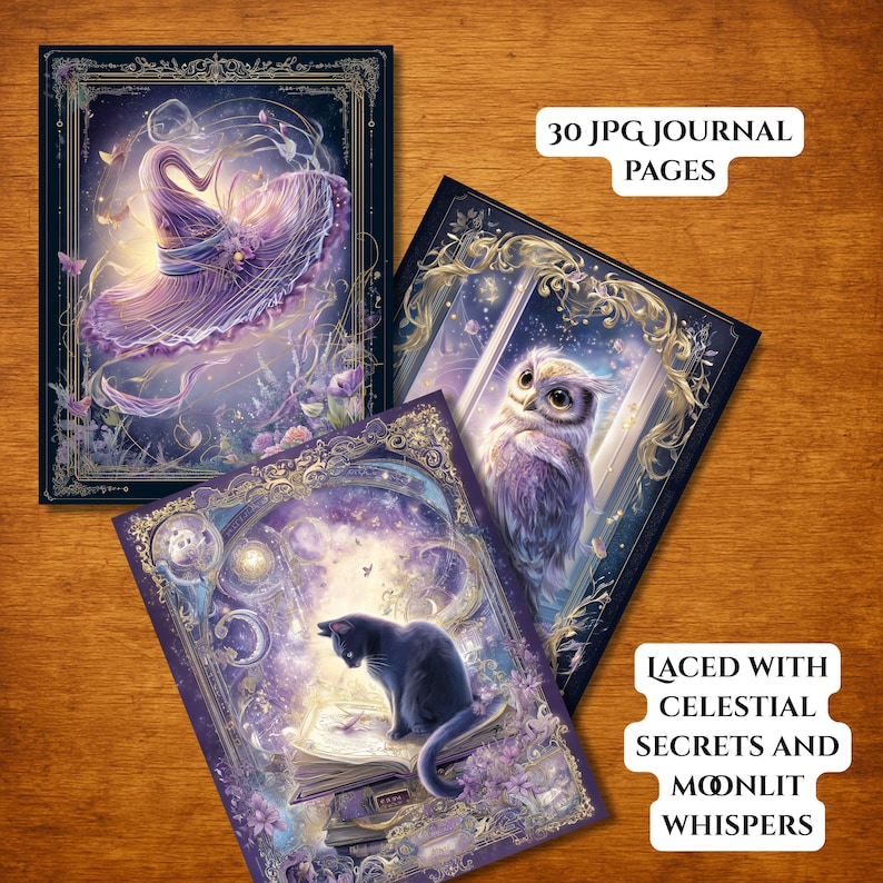 Forest Witch Journal Pages, Celestial Grimoire Paper, Mystical ...