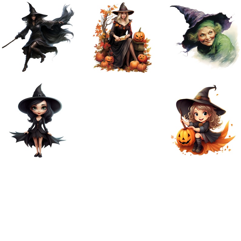 Witchy SVG, Witch Clipart, Halloween Clipart, Wicked Witch, Book of ...