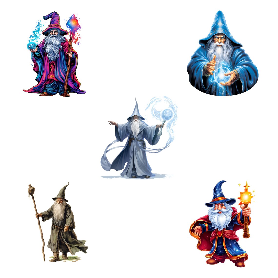 Magic Wizard SVG Magical SVG Wizard Clipart Mystical SVG - Etsy