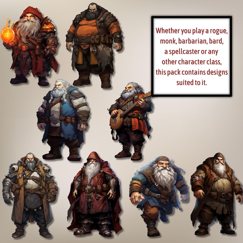 Dnd Character Art, Dnd PNG, Personalise Your Dnd Character Sheet ...