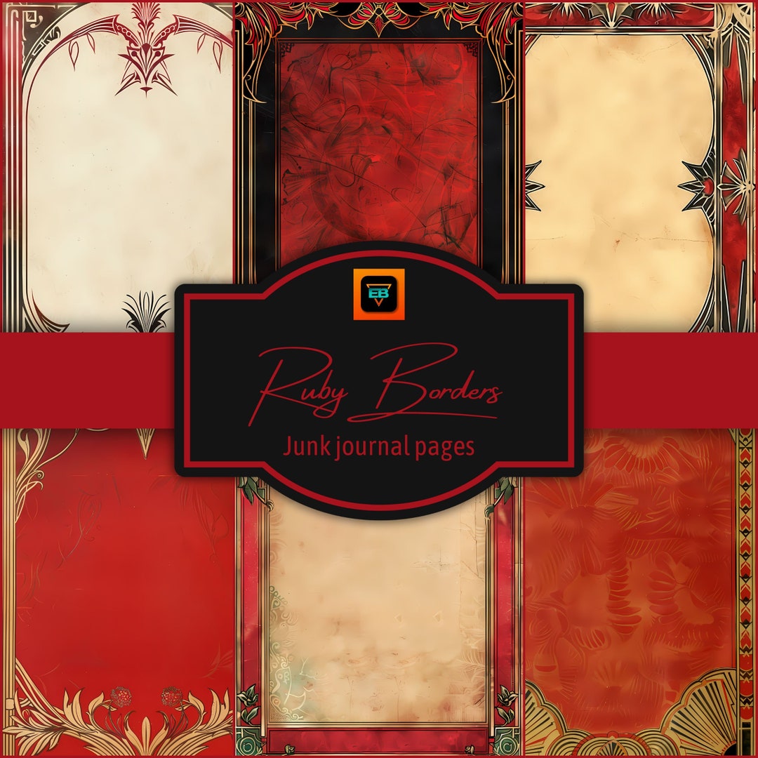 Ruby Witch Junk Journal Kit, Digital Download, Witchy Ephemera ...
