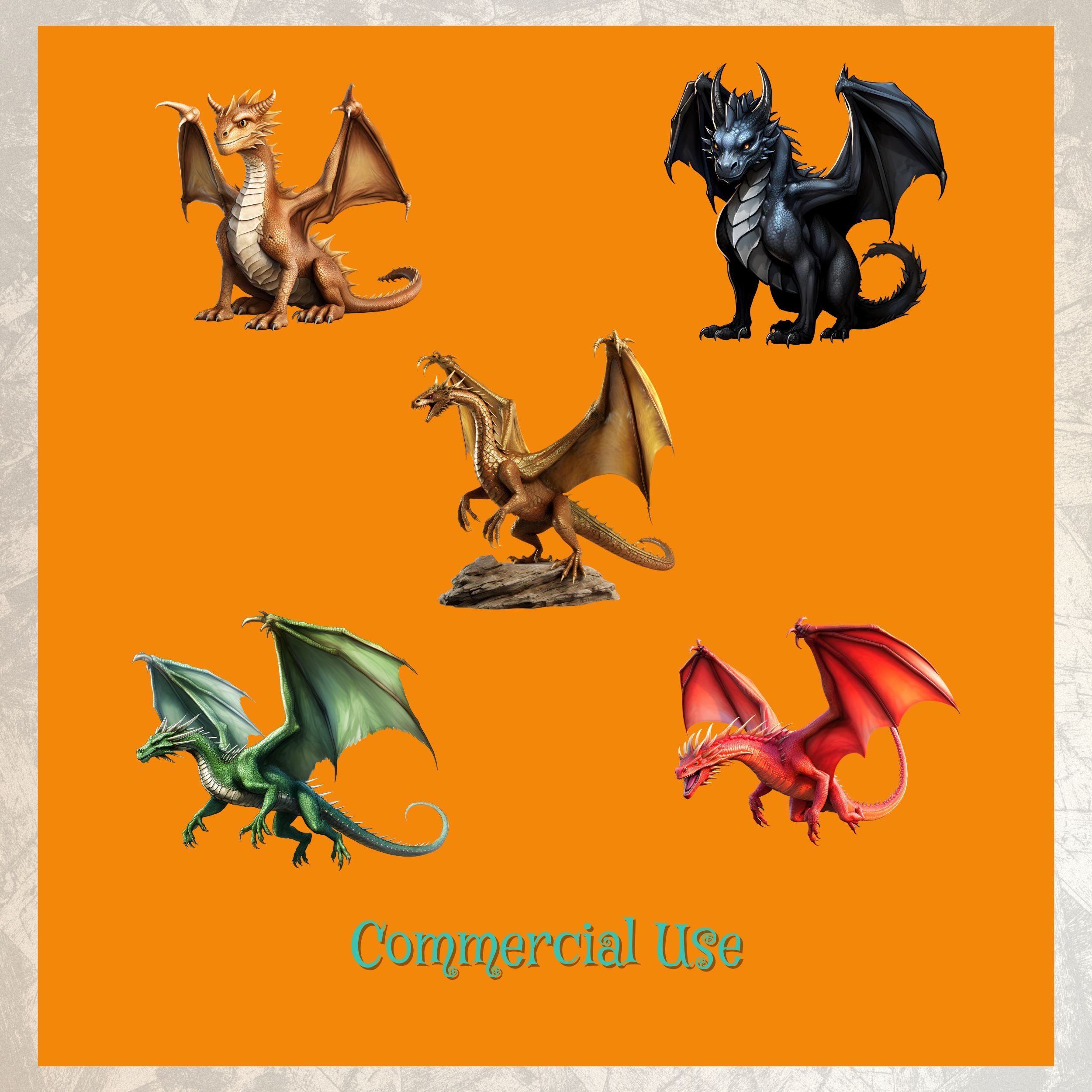 Dragons Bundle, Dragon SVG, Dragon Commercial Use, Dragon Junk Journal ...