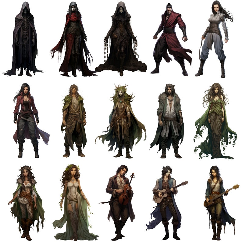 Dnd Character Art, Dnd SVG PNG, Personalise Your Dnd Character Sheet ...