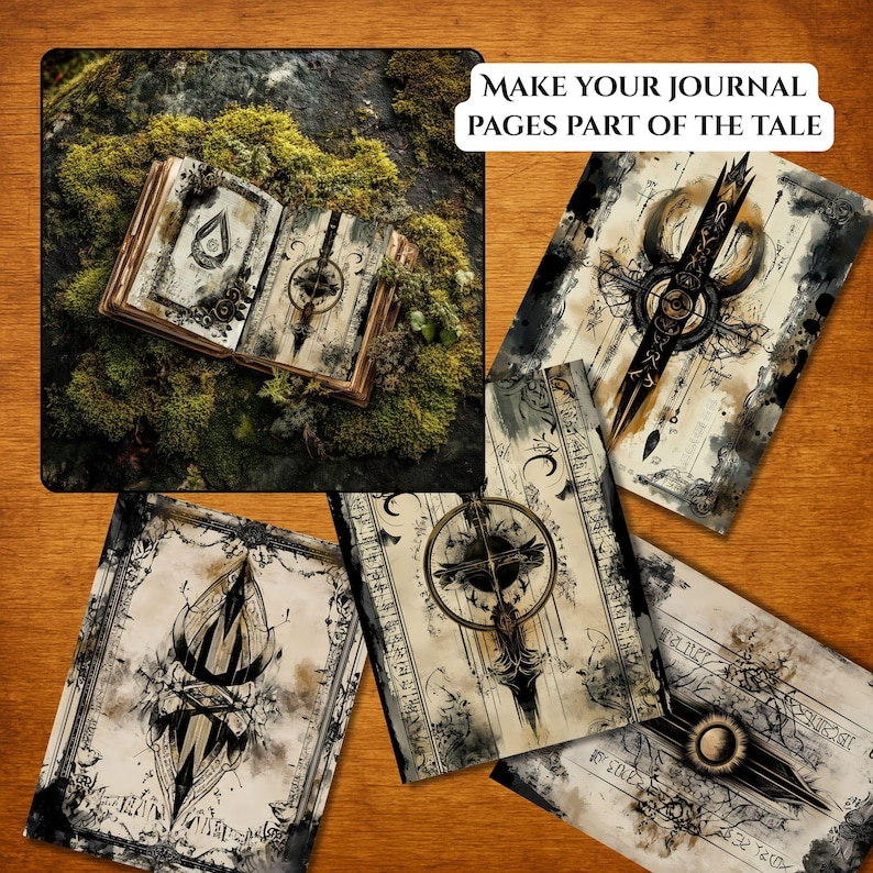 Grimoire Junk Journal Pages, Witchcraft Book of Shadows, Printable ...