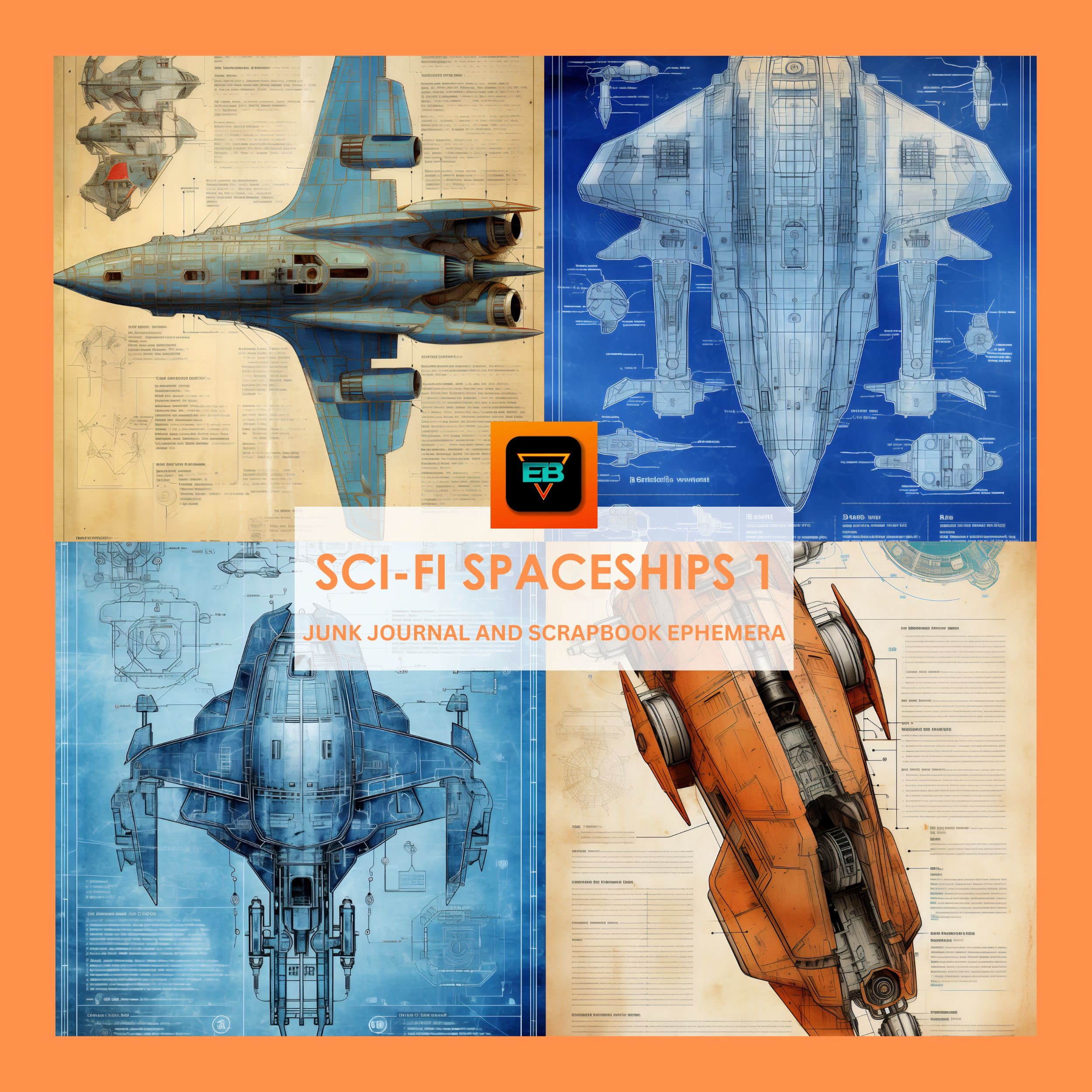 Sci Fi Spaceships Blueprints