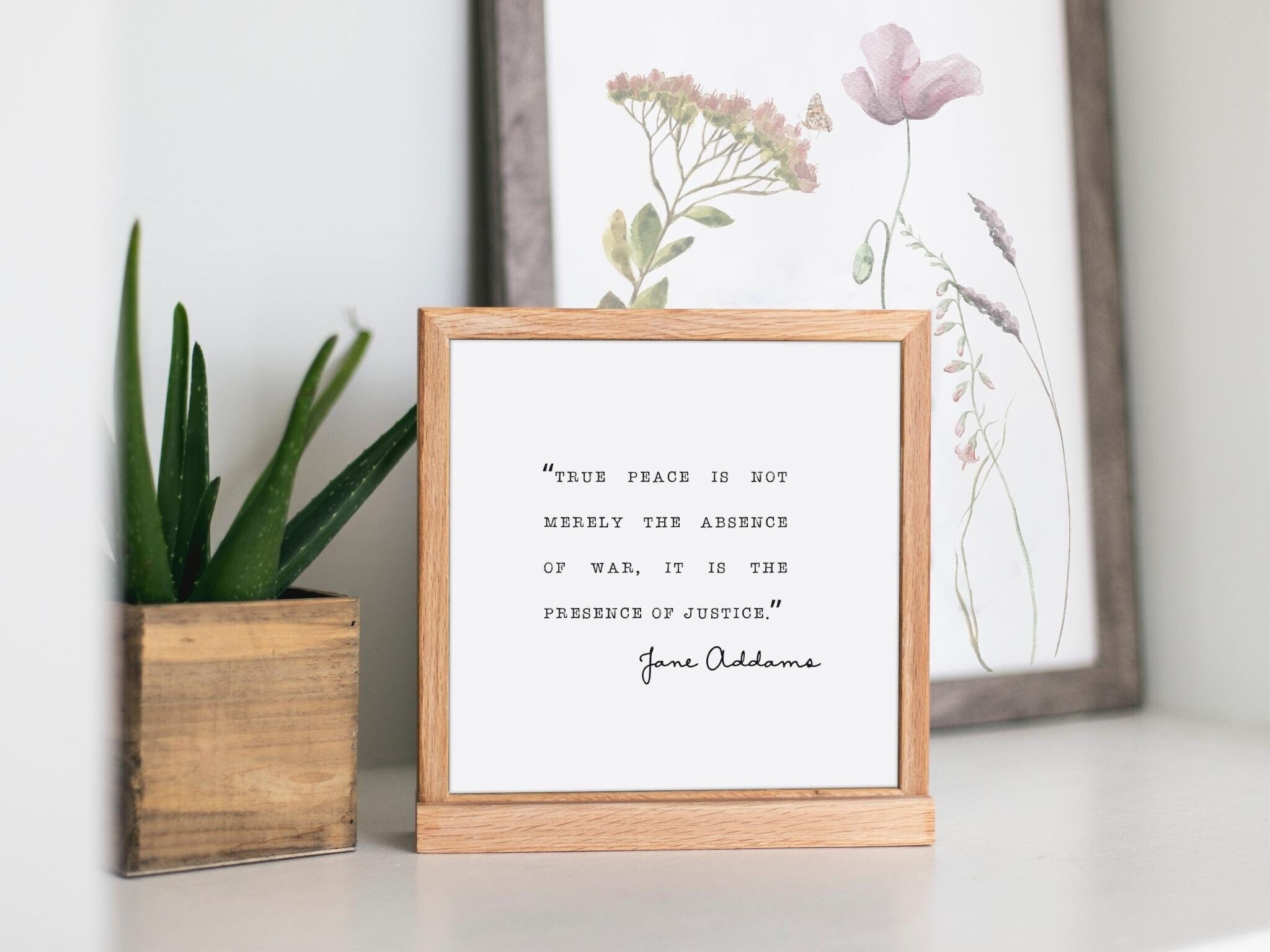 Social Work Poster Jane Addams Mother of Social Work Quote - Etsy