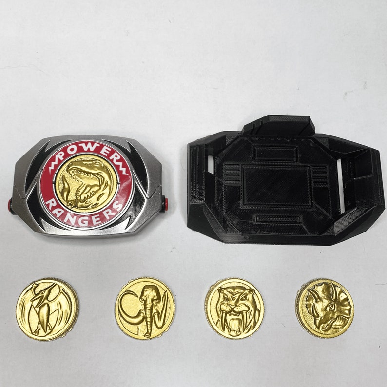 Power Rangers Replica 91/93 Silver Morpher & Dino Buckler - Etsy