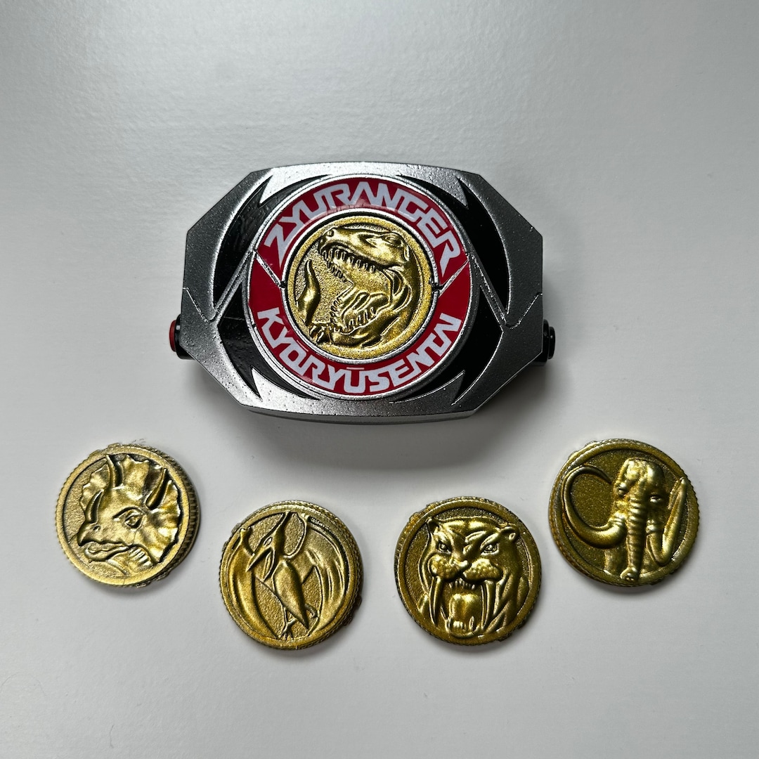Zyuranger Power Rangers Replica 91/93 Silver Morpher & Dino Buckler - Etsy