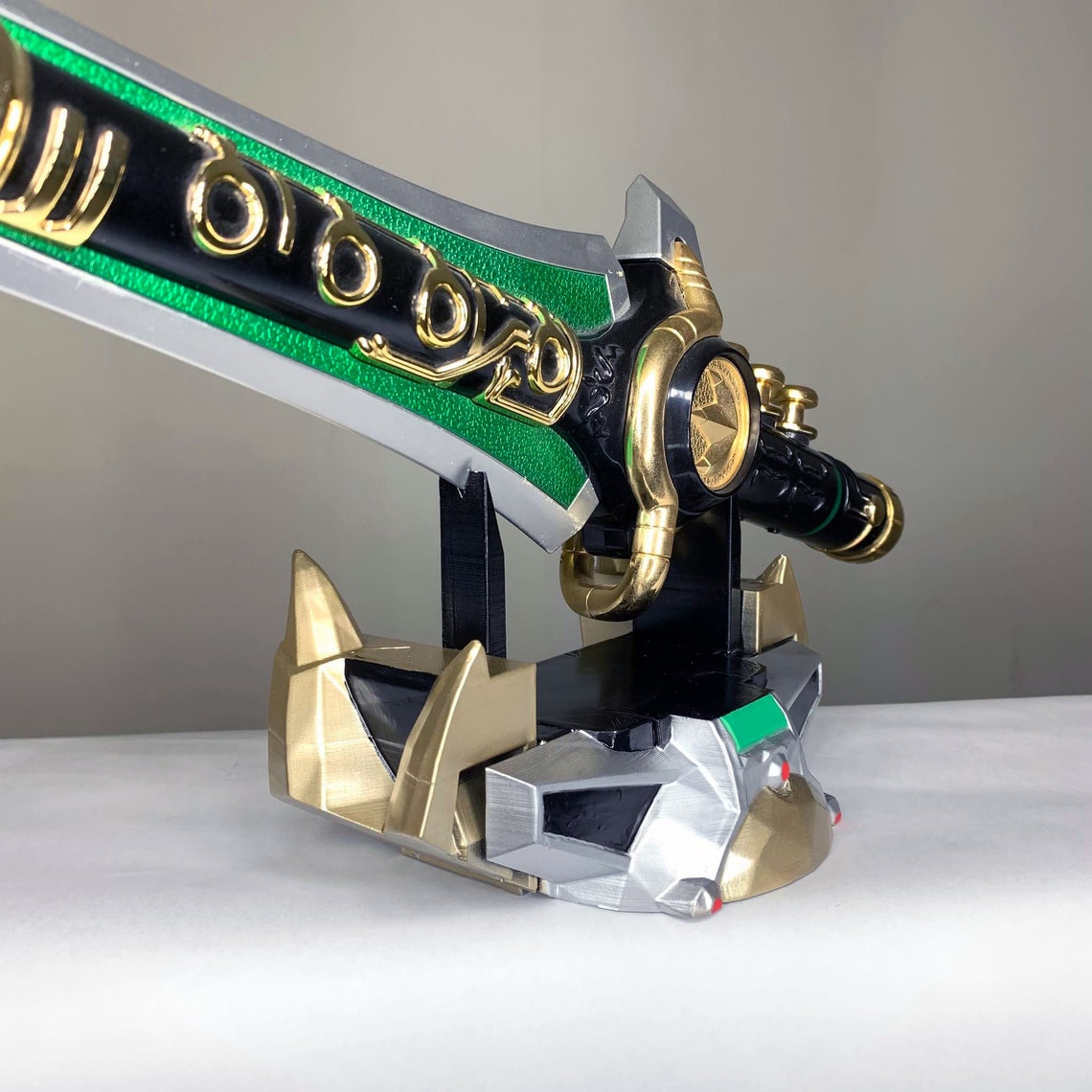 Power Rangers Green Ranger Dragonzord Legacy Dragon Dagger Display - Etsy