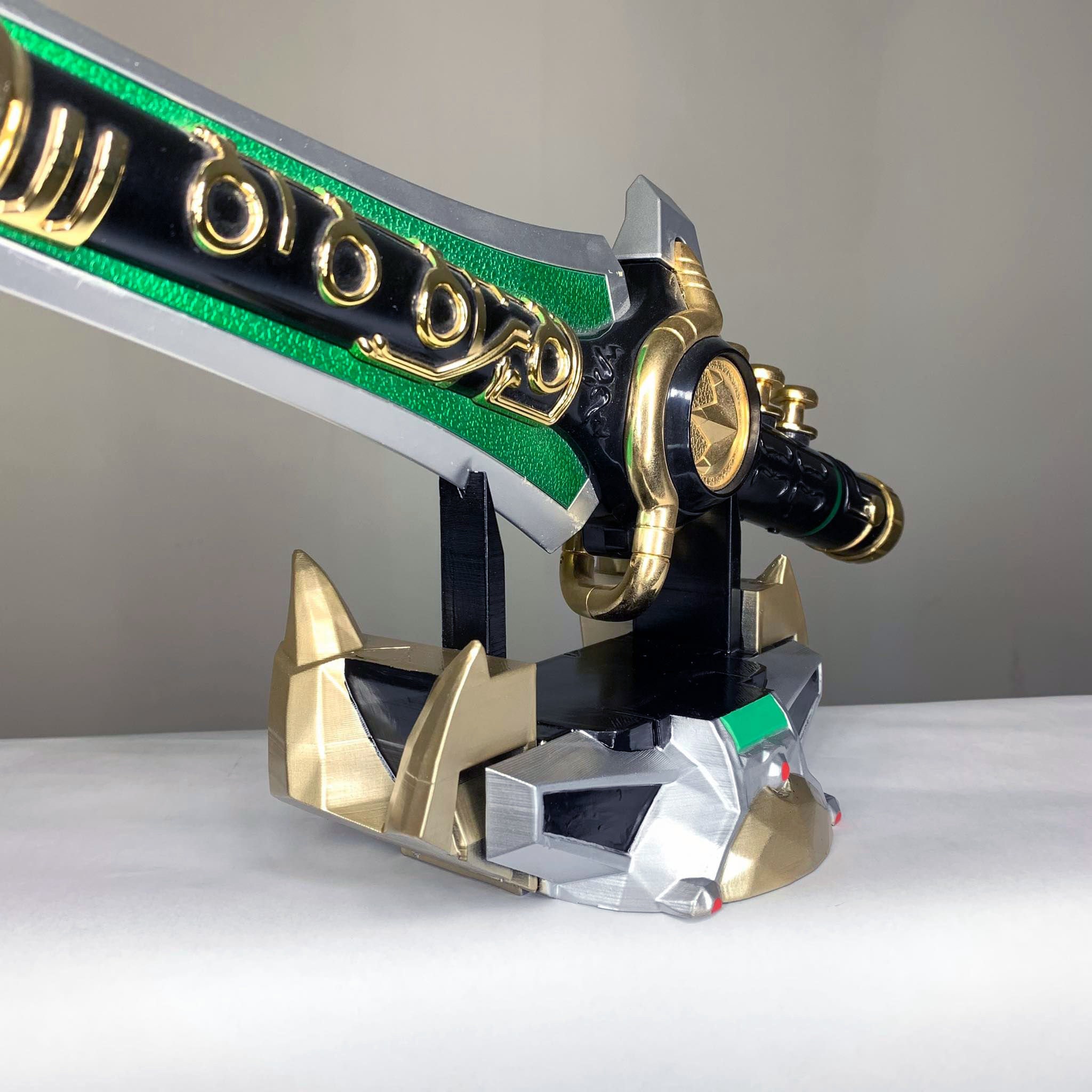 Power Rangers Green Ranger Dragonzord Legacy Dragon Dagger Display - Etsy