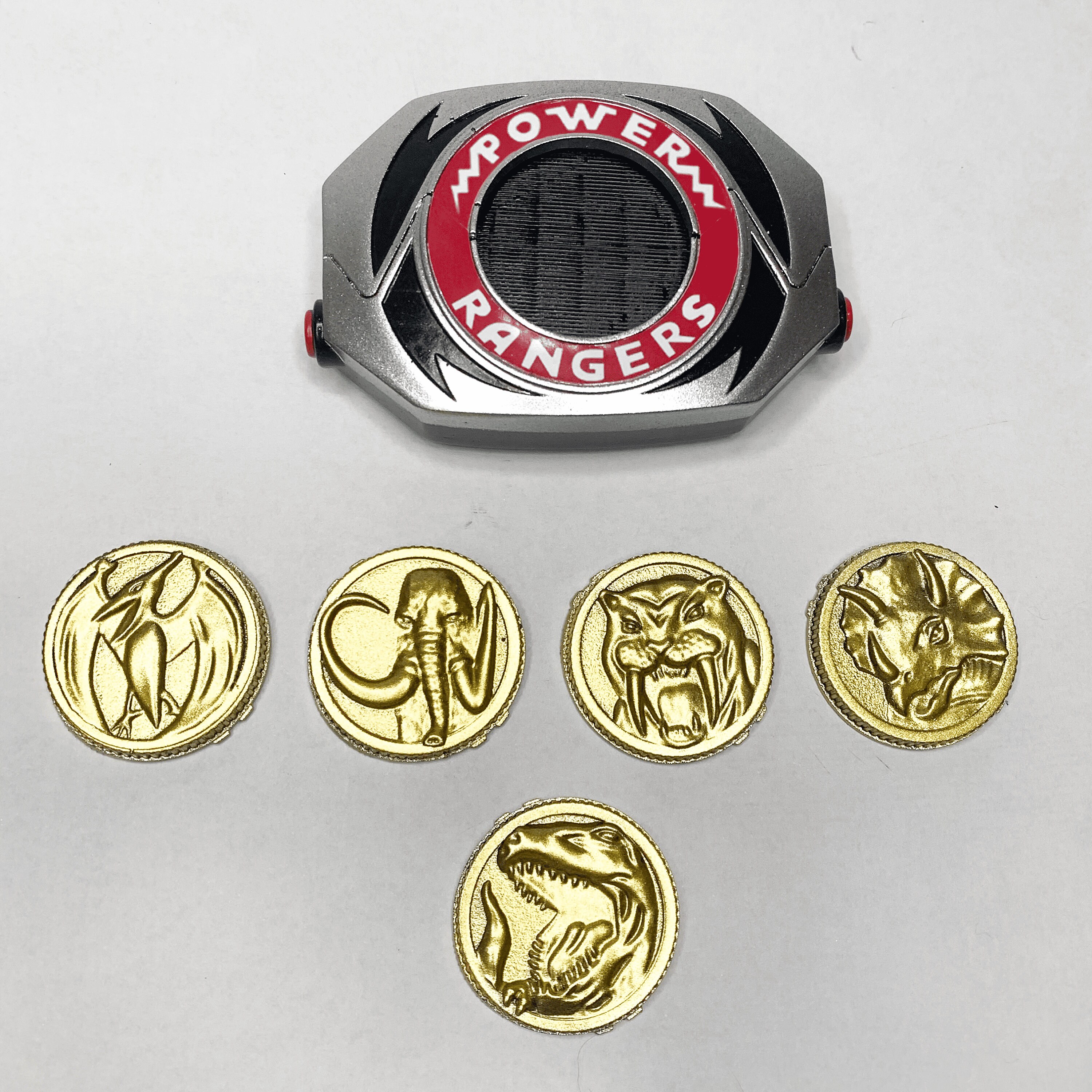 Power Rangers Replica 91/93 Silver Morpher & Dino Buckler - Etsy