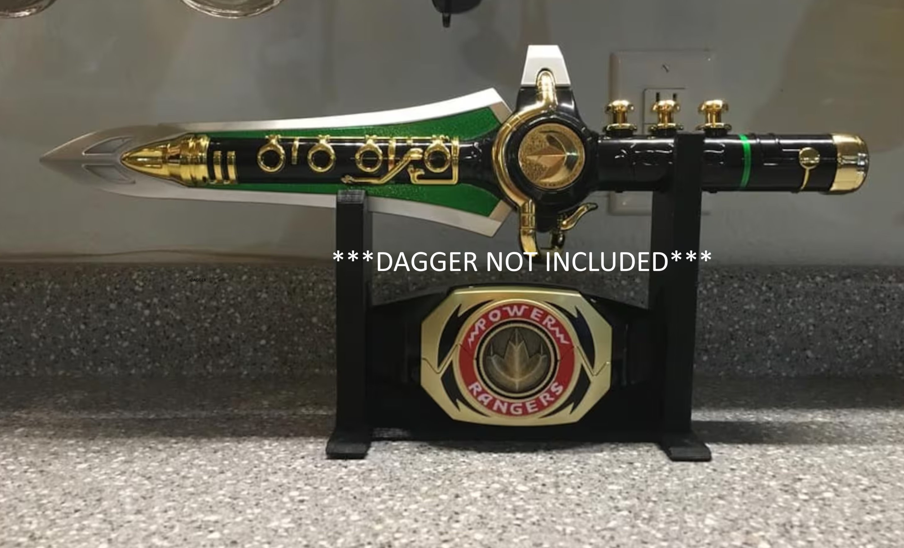 Power Rangers Green Ranger's Display Stand for Legacy Dragon Dagger ...