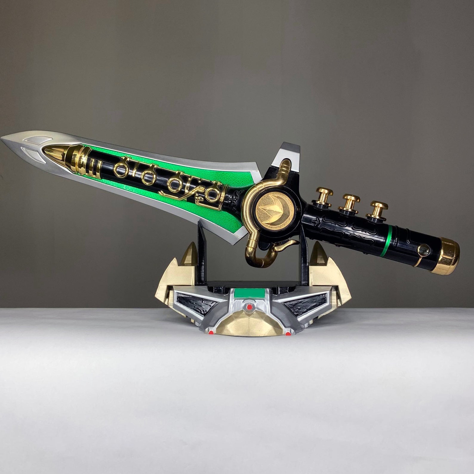 Power Rangers Green Ranger Dragonzord Legacy Dragon Dagger Display - Etsy