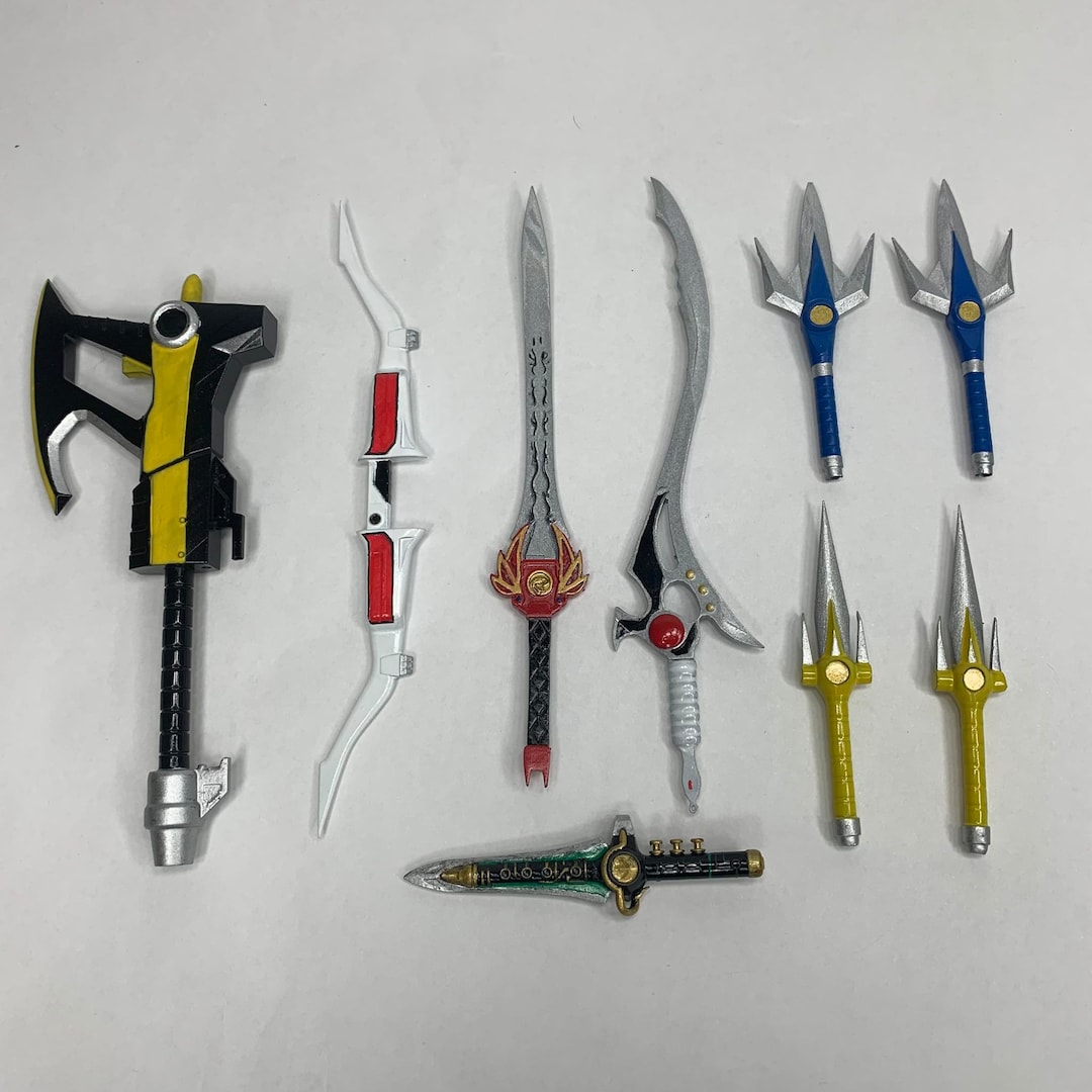 Power Rangers 8 Inch Figures Weapons - Etsy