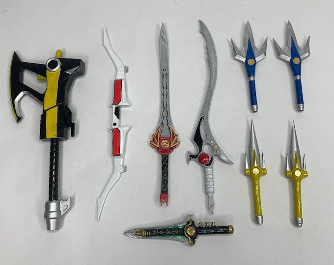 Power Rangers 8 Inch Figures Weapons - Etsy