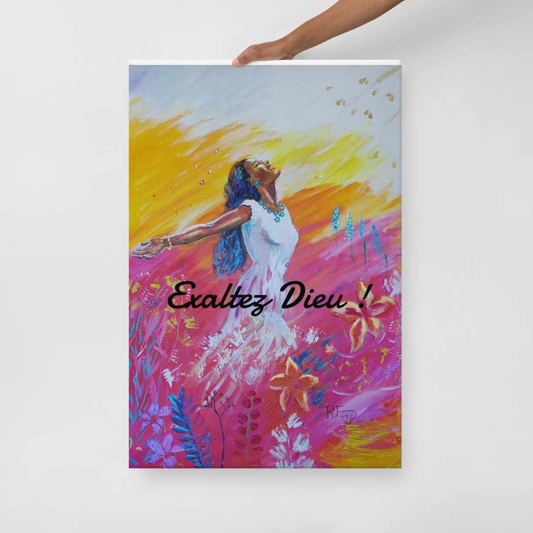 Great Painting “exalt God!” Fine Canvas Wall Art Interior Decoration ...