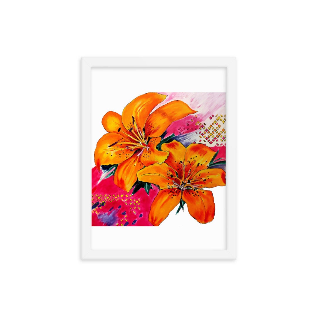 Unique and Original Framed Poster in Vibrant Colors, Printed on ...