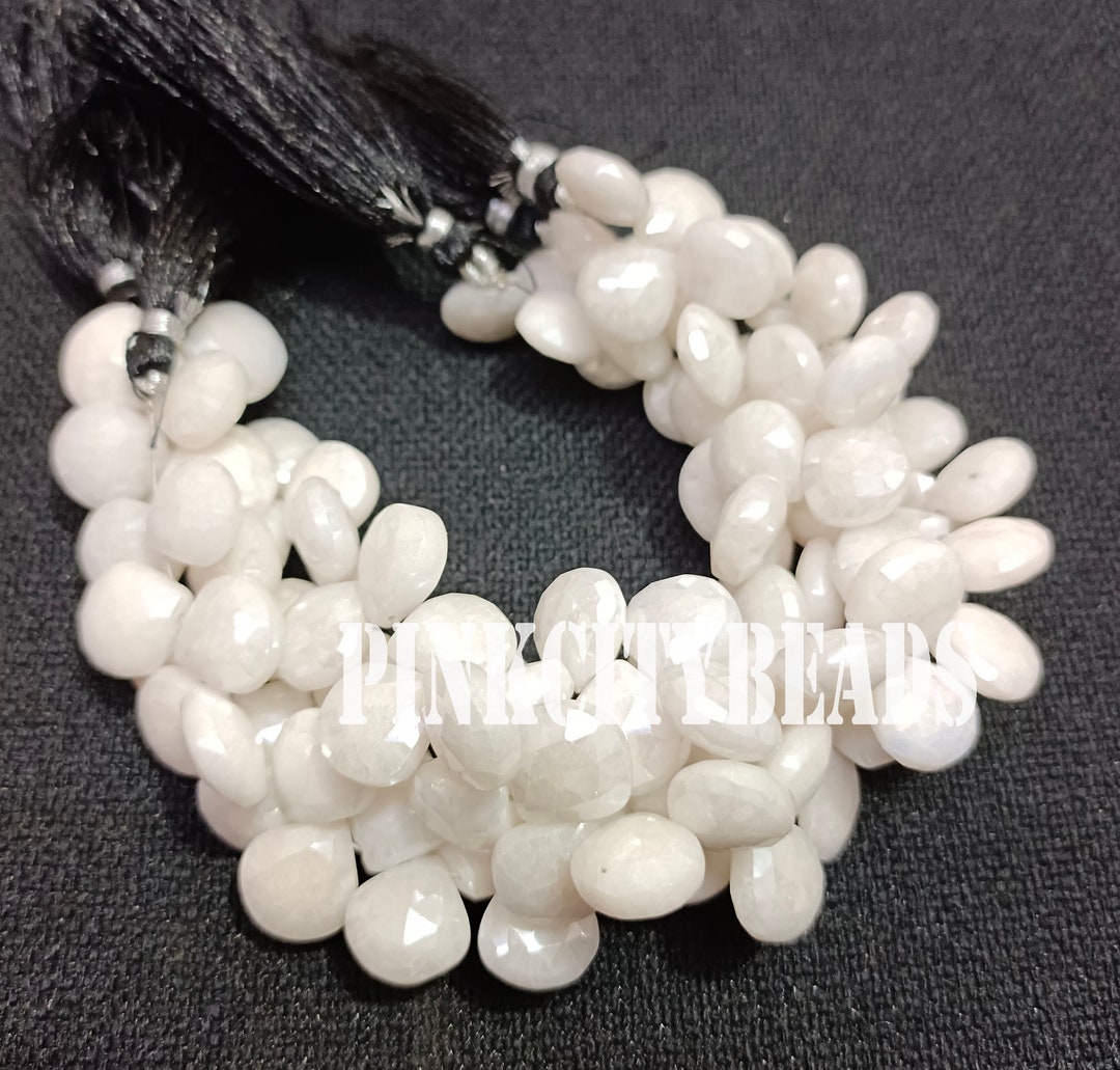 White King Stone Heart Shape Beads/ Beads for Jewelry/ King Stone ...