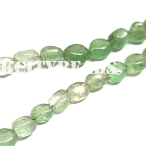 Green Strawberry Quartz Nugget Shape Beads/ Jewelry Craft/ Natural ...