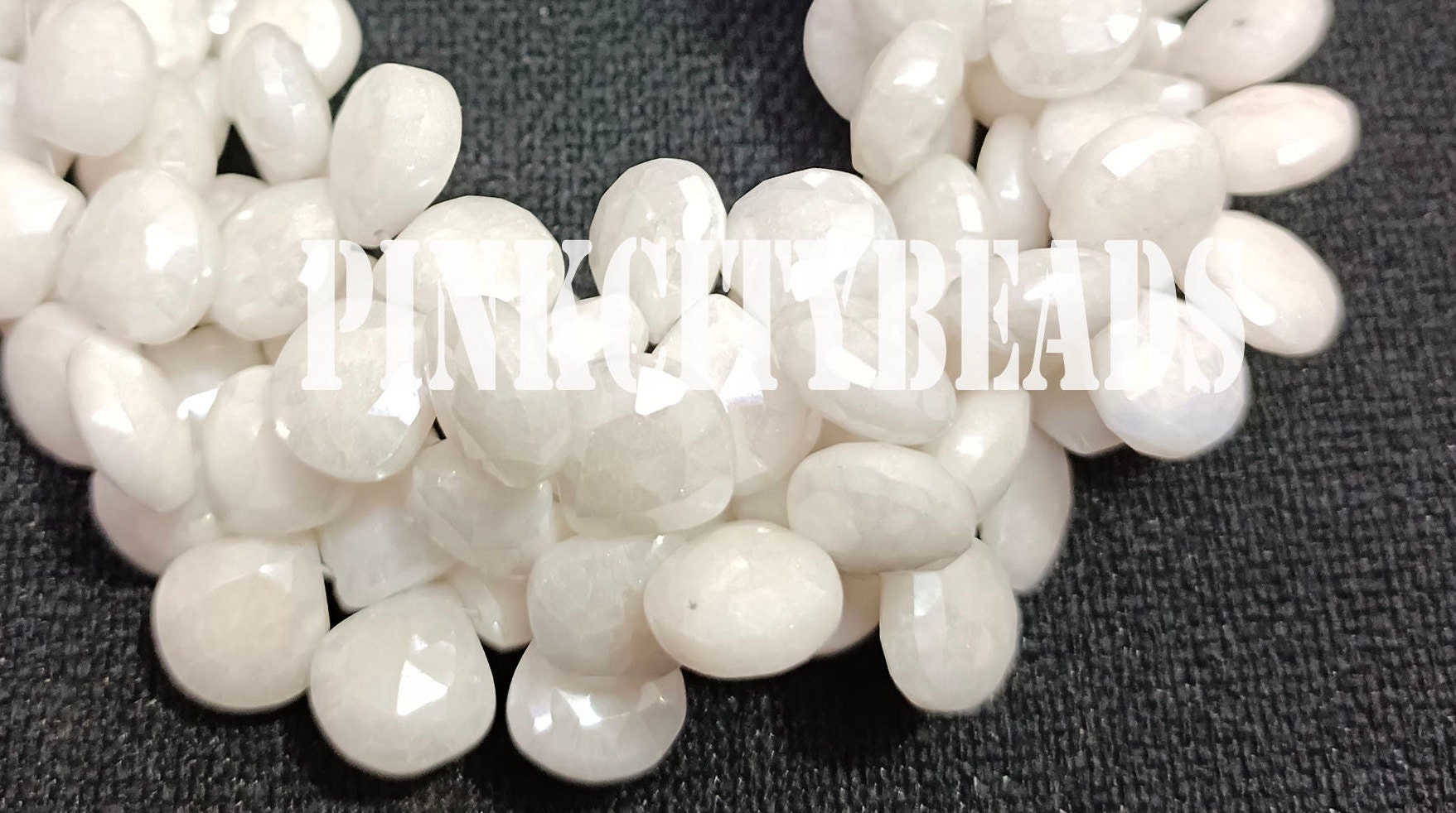 White King Stone Heart Shape Beads/ Beads for Jewelry/ King Stone ...