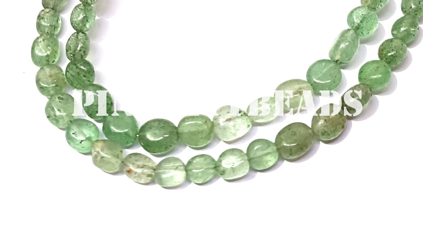 Green Strawberry Quartz Nugget Shape Beads/ Jewelry Craft/ Natural ...