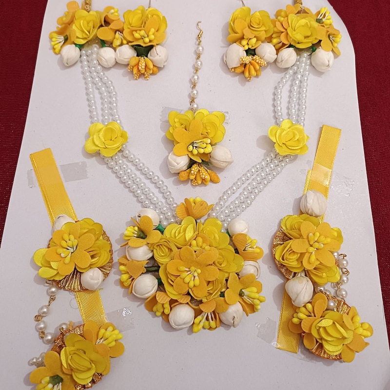 Flower Jewelry Haldi - Etsy