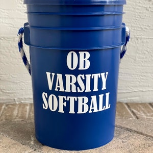 Custom Baseball Bucket or Softball Bucket: Padded Seat, Coach Gift - Etsy