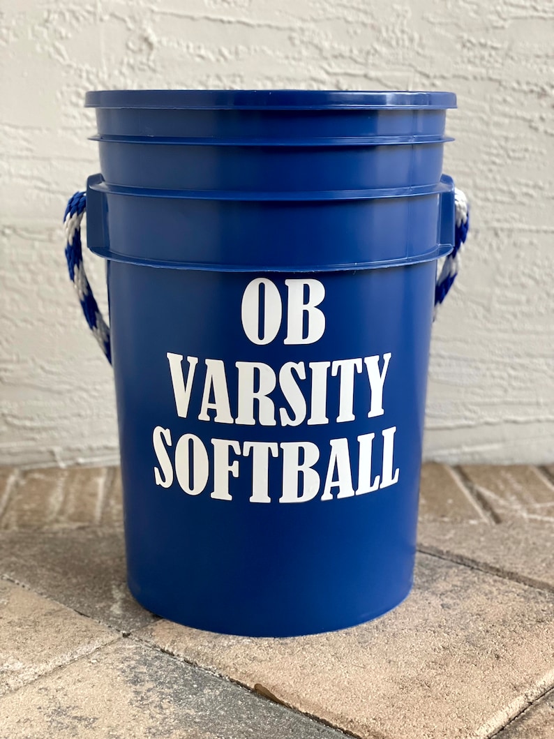 Custom Baseball Bucket or Softball Bucket: Padded Seat, Coach Gift - Etsy