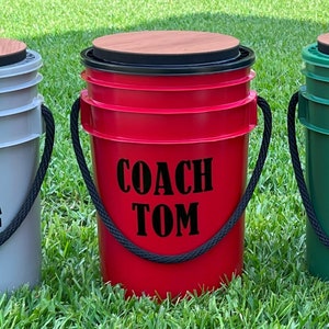 Baseball Gift Softball Gift - Custom Bucket, Baseball Bucket, Softball ...