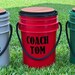 Custom Baseball Bucket or Softball Bucket: Padded Seat, Coach Gift - Etsy